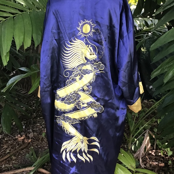 Chinese | Intimates & Sleepwear | Satin Reversible Chinese Robe | Poshmark